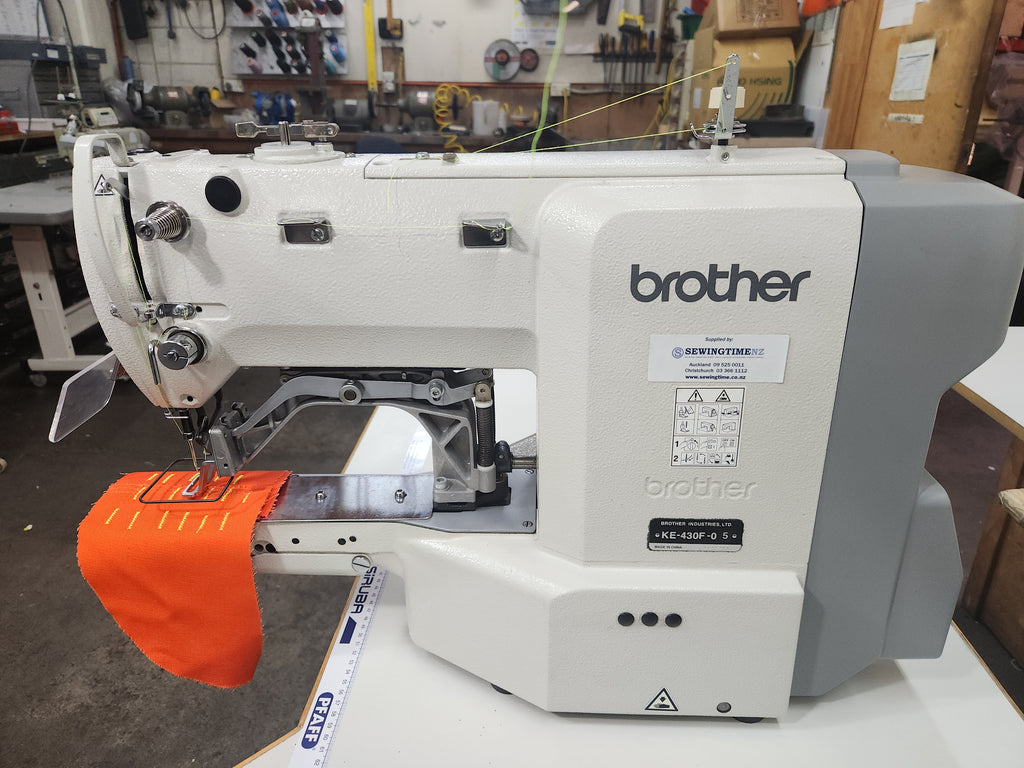 Second Hand Brother KE430F Bartacking Machine.